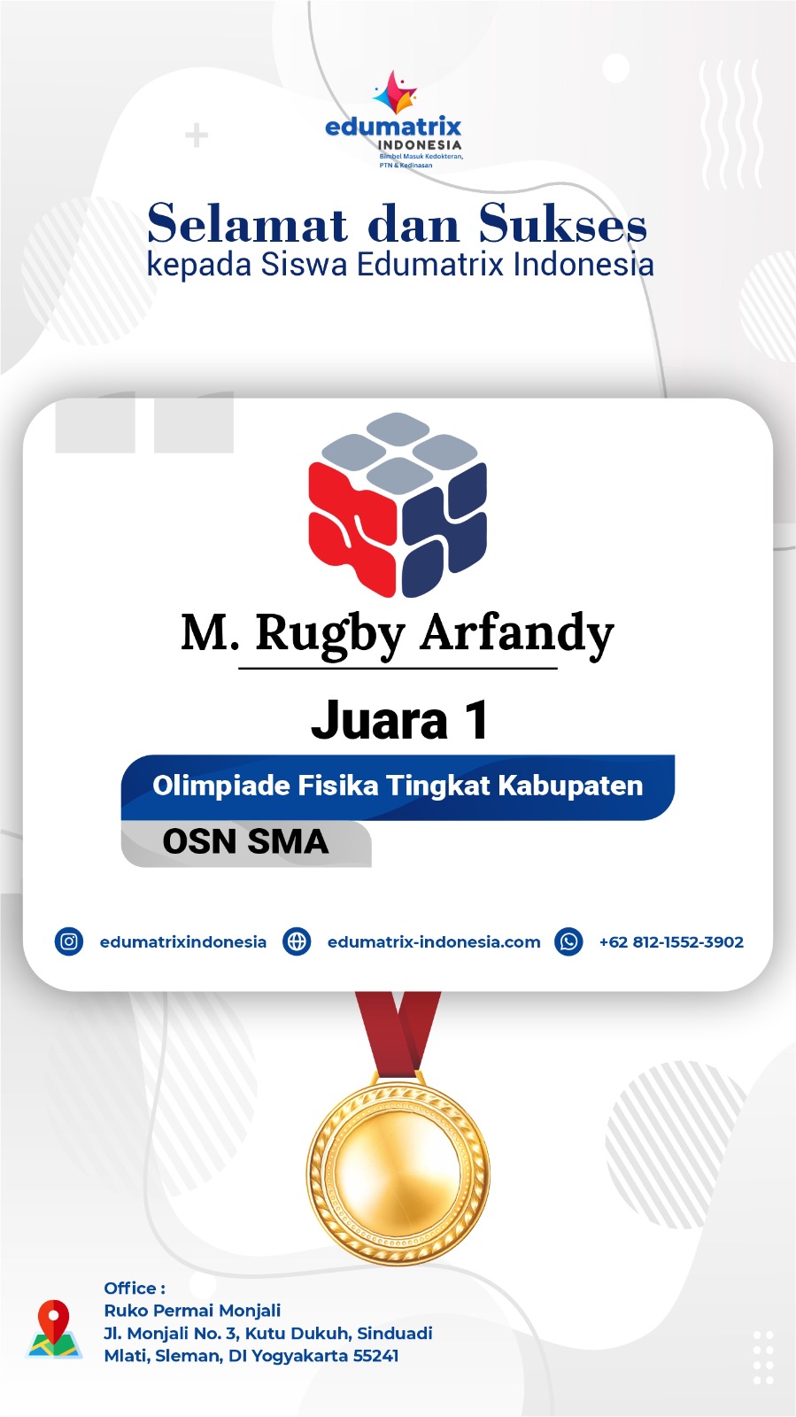 📚 Les Privat Olimpiade • OSN IMO ISO Unggulan | Edumatrix